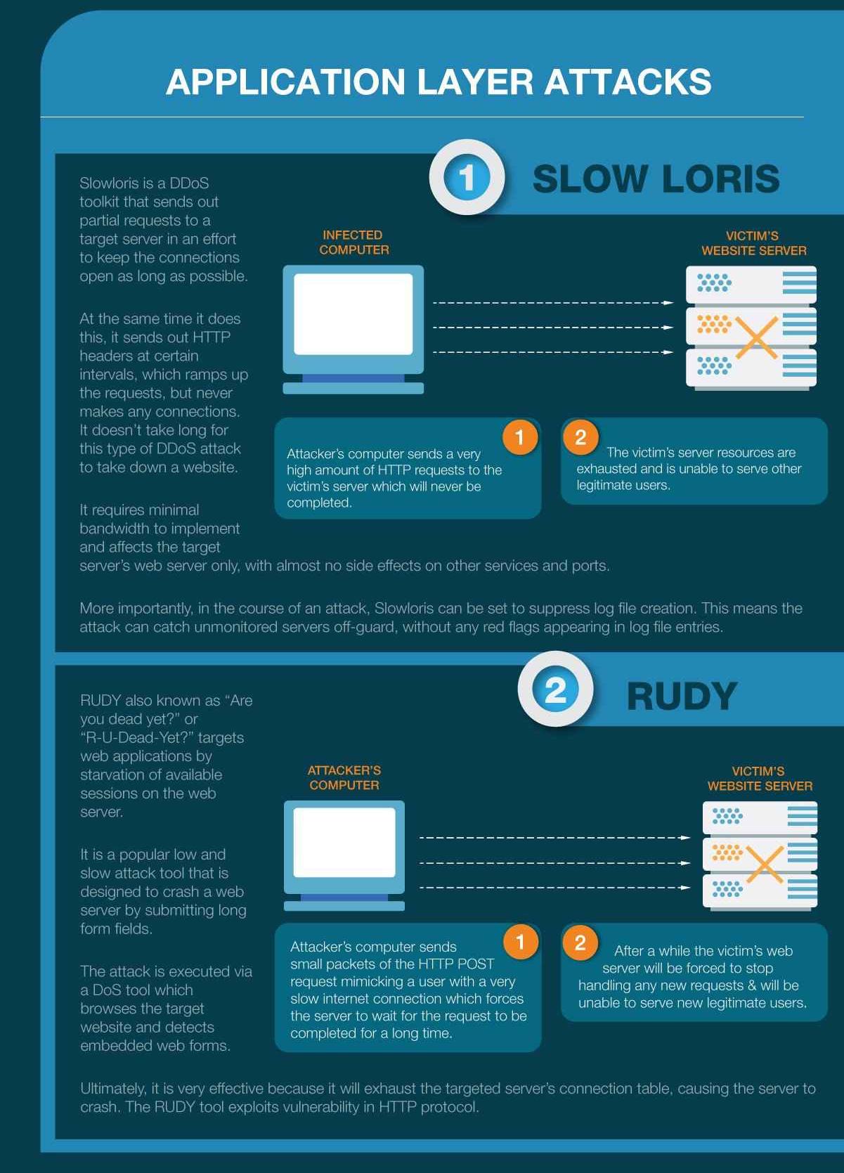 Types of DDoS Attacks Infographic | GlobalDots
